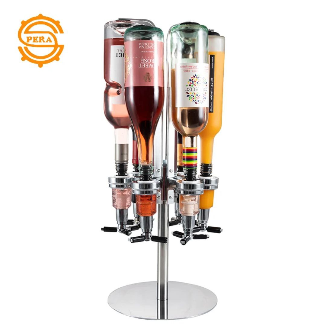 6-Bottle Revolving Liquor Dispenser - Affordable Luxury Home Essential