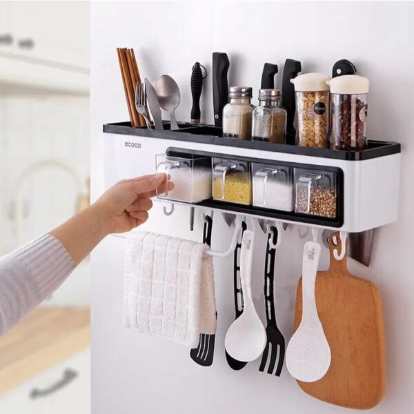 Ecoco Multifunctional Wall-Mounted Kitchen Rack - Affordable Luxury ...
